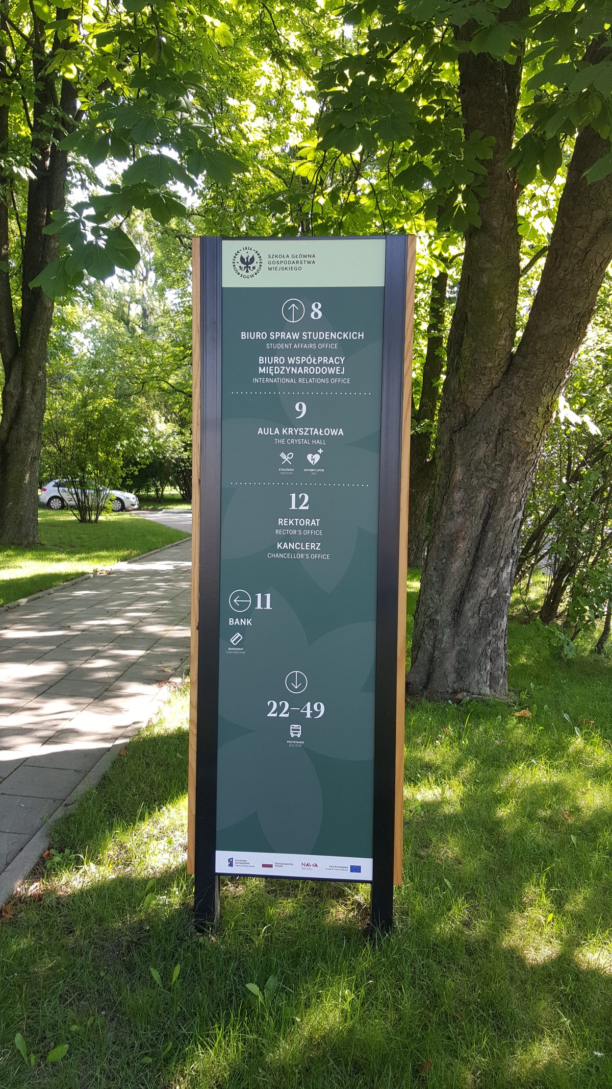 New Wayfinding System at the SGGW'S campus sggw - Warsaw University of ...